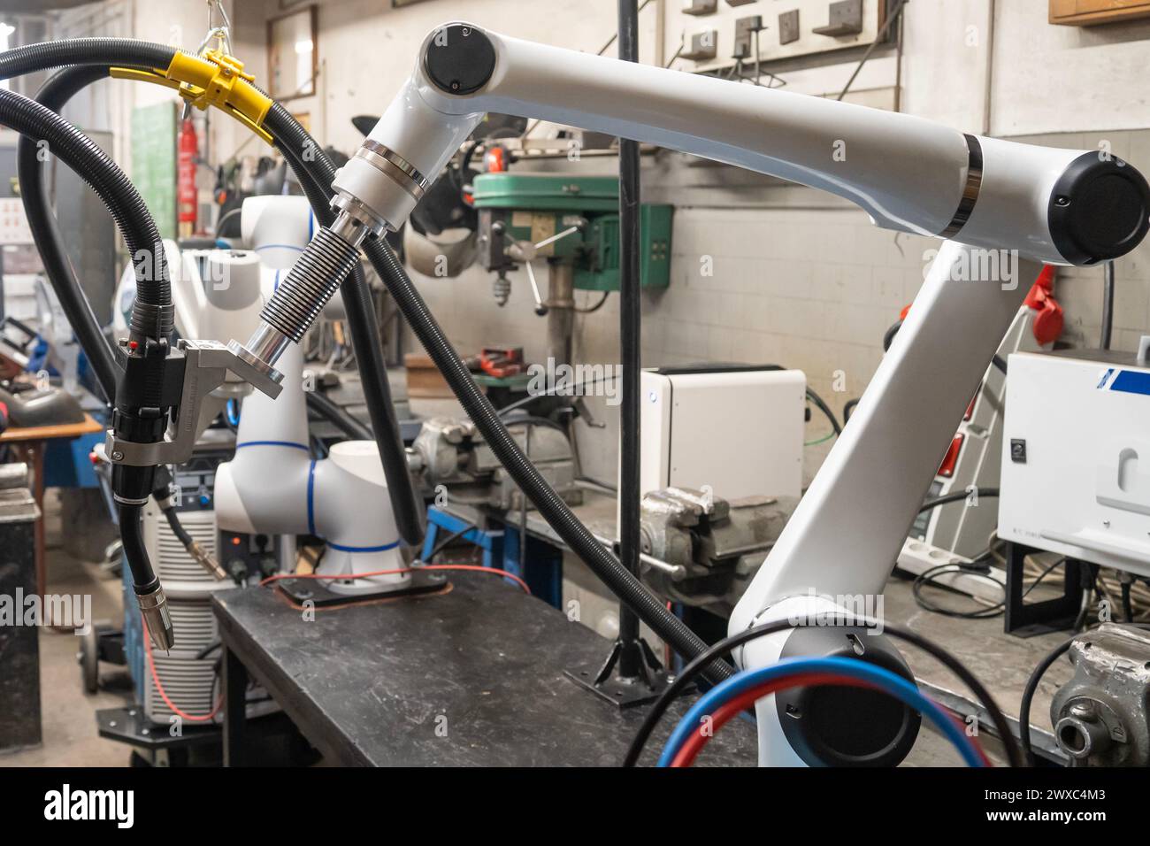 Automatic robotic arm for metal welding operation hi-res stock ...