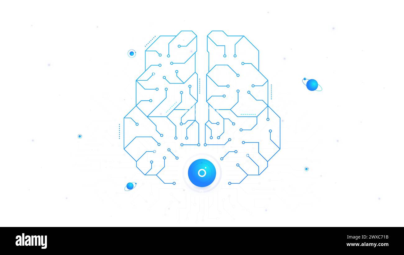 Ai brain low poly Stock Vector Images - Alamy