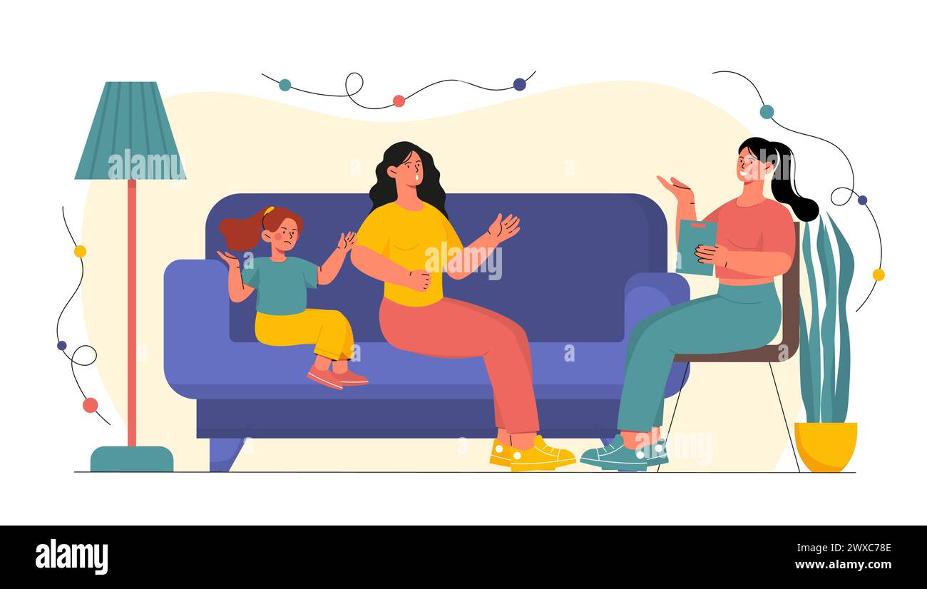 Child psychologist vector concept Stock Vector Image & Art - Alamy