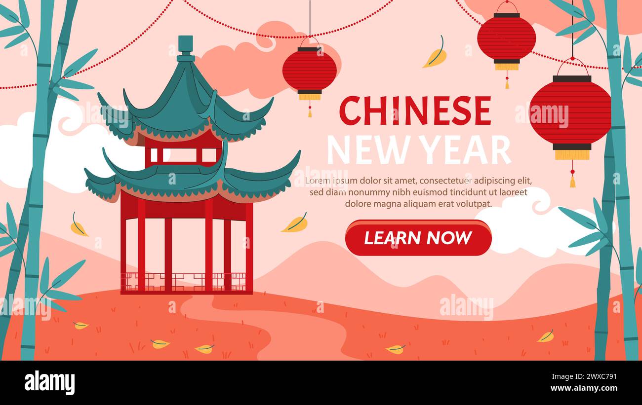 Chinese New Year vector poster Stock Vector Image & Art - Alamy