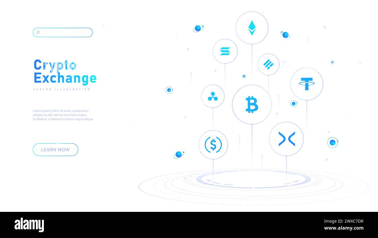 Cryptocurrency coins litecoin ethereum Stock Vector Images - Alamy