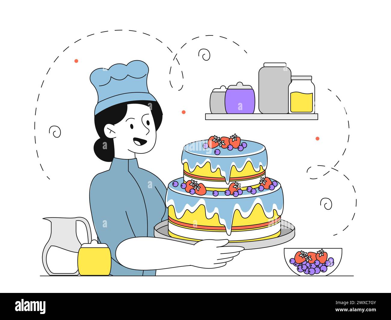 Confectioner shop Cut Out Stock Images & Pictures - Alamy