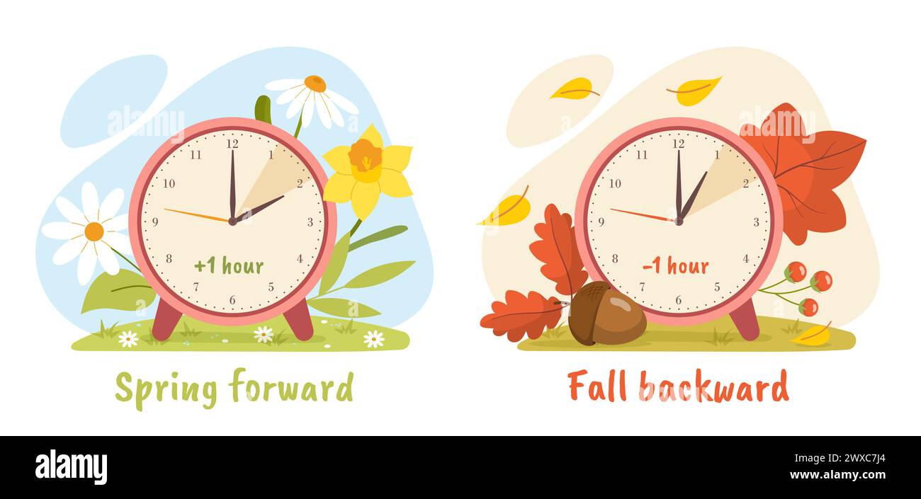 Daylight saving time vector concept Stock Vector Image & Art - Alamy