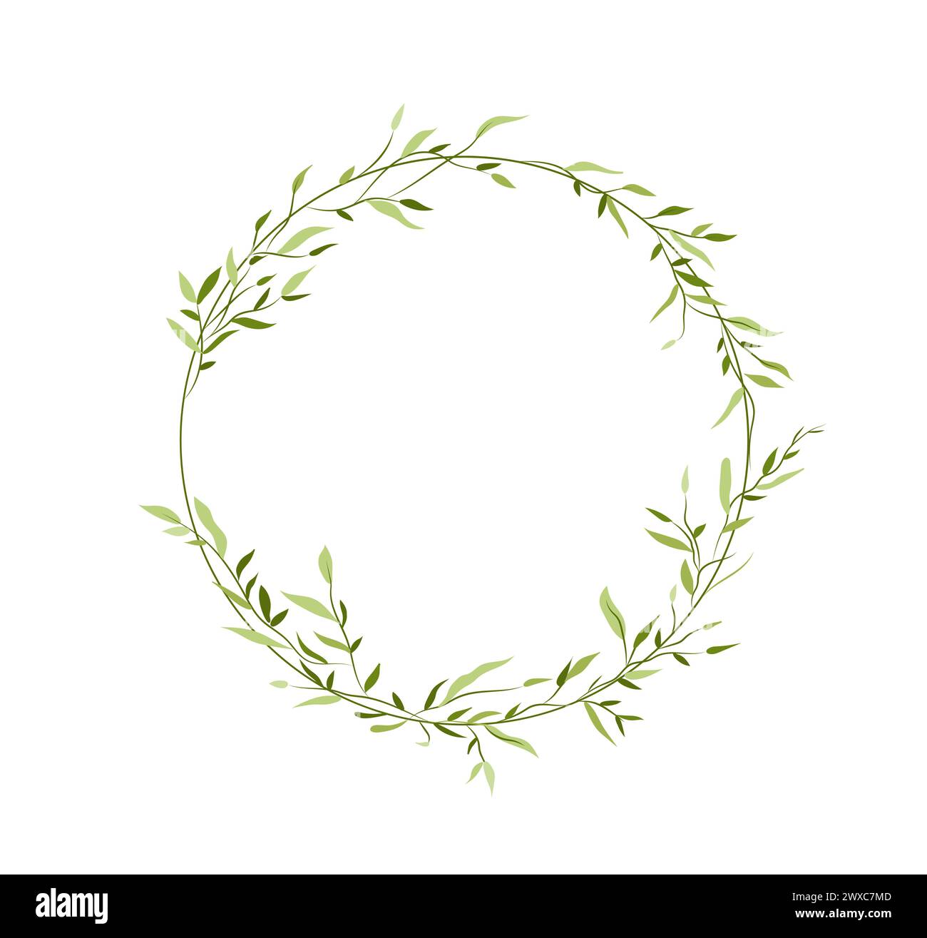Flowers circle frame vector Stock Vector Image & Art - Alamy