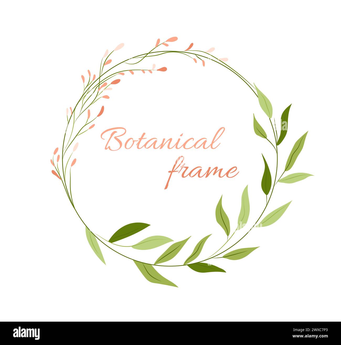 Flowers circle frame vector Stock Vector Image & Art - Alamy
