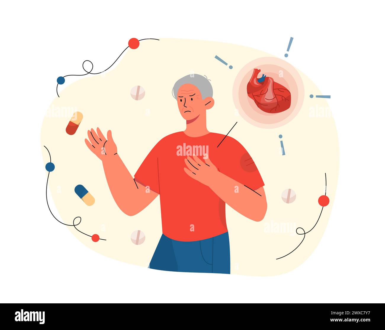 Discomfort emergency Stock Vector Images - Alamy