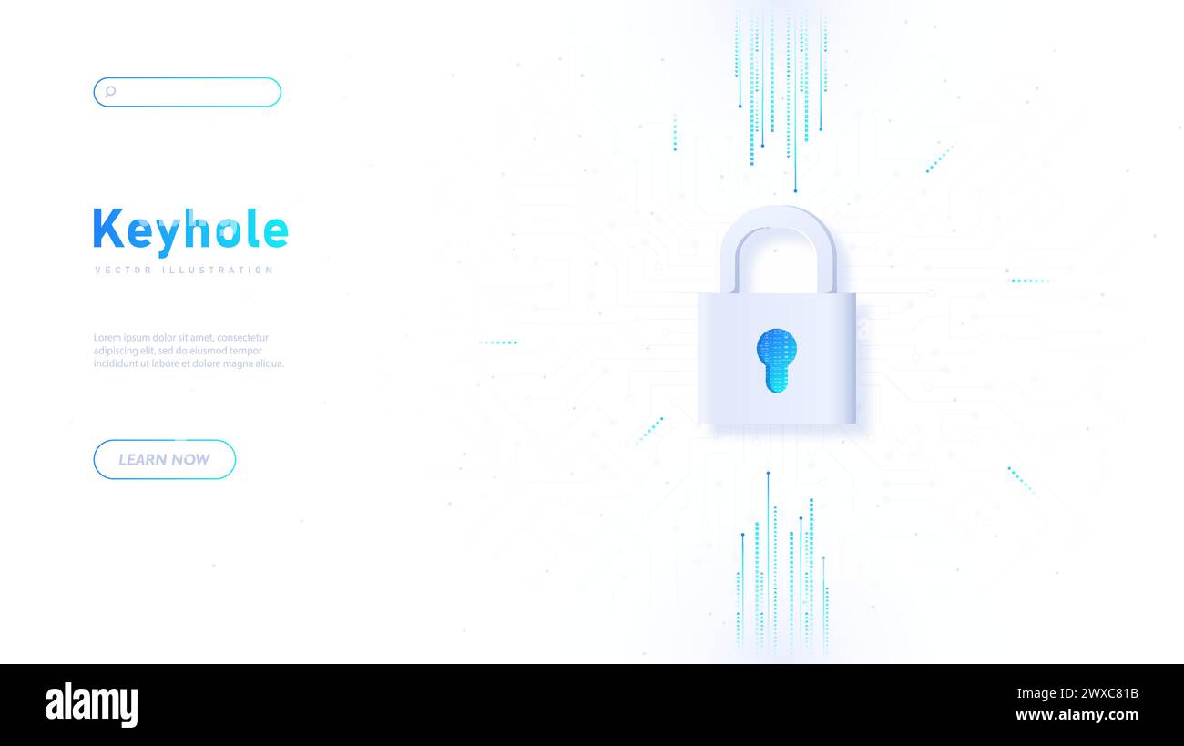 Keyhole white poster vector Stock Vector Image & Art - Alamy