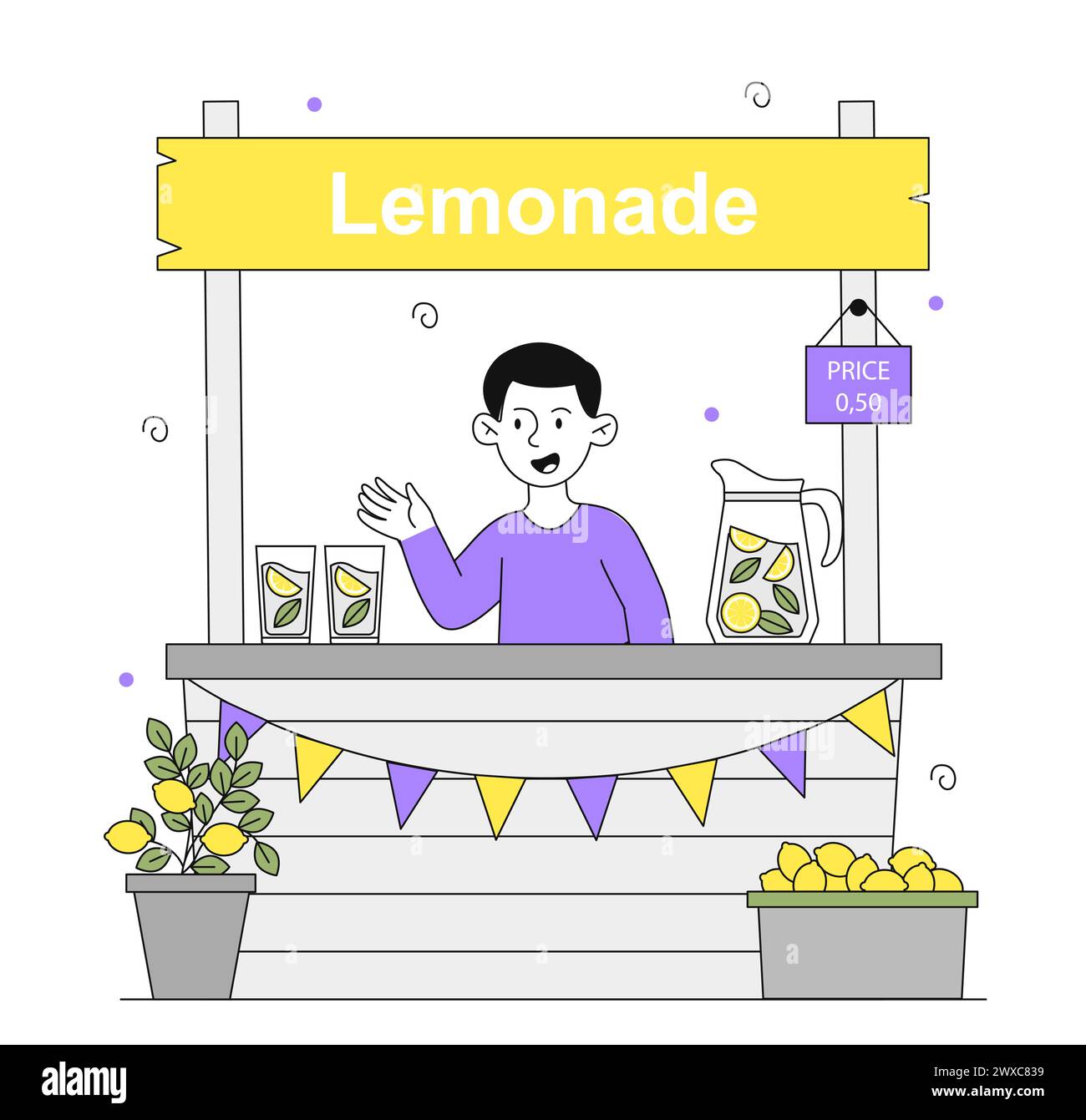 Kids lemonade Cut Out Stock Images & Pictures - Alamy