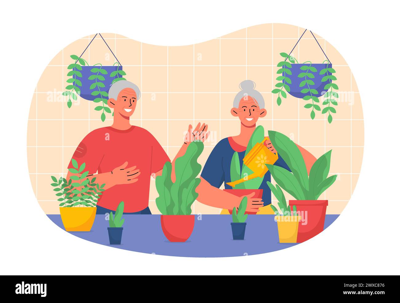 Old married family couple Cut Out Stock Images & Pictures - Alamy