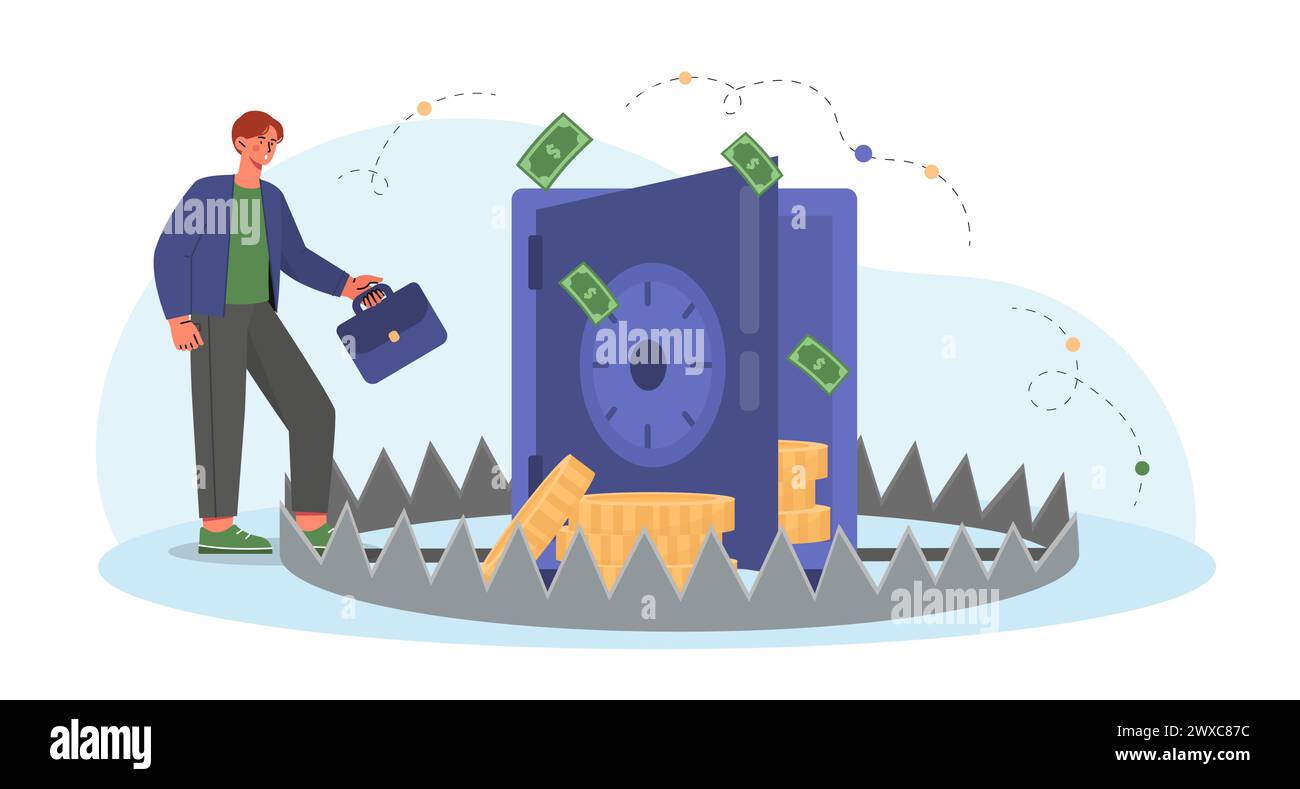 Money trap vector concept Stock Vector Image & Art - Alamy