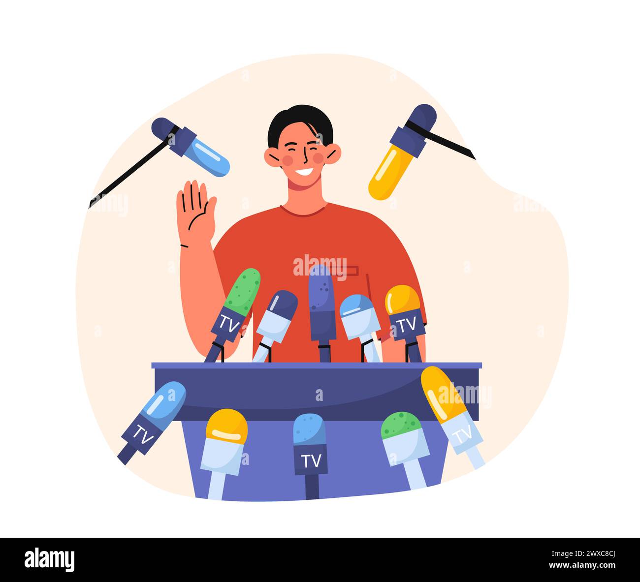 Press Journalists Vector Concept Stock Vector Image And Art Alamy