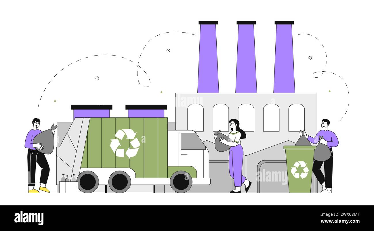 Waste gathering Cut Out Stock Images & Pictures - Alamy