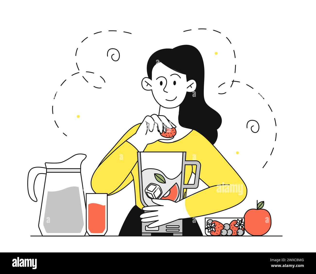 Packed with goodness Stock Vector Images - Alamy