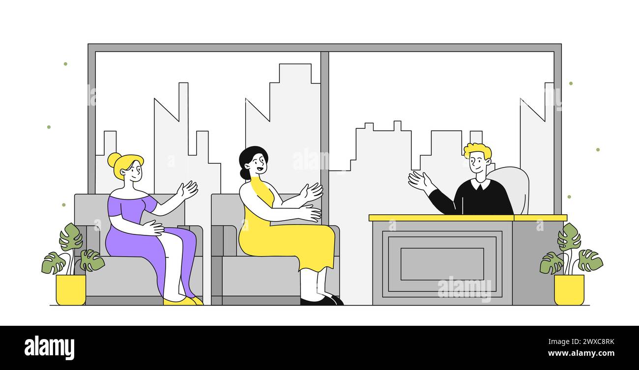 Tv talk show vector doodle Stock Vector Image & Art - Alamy