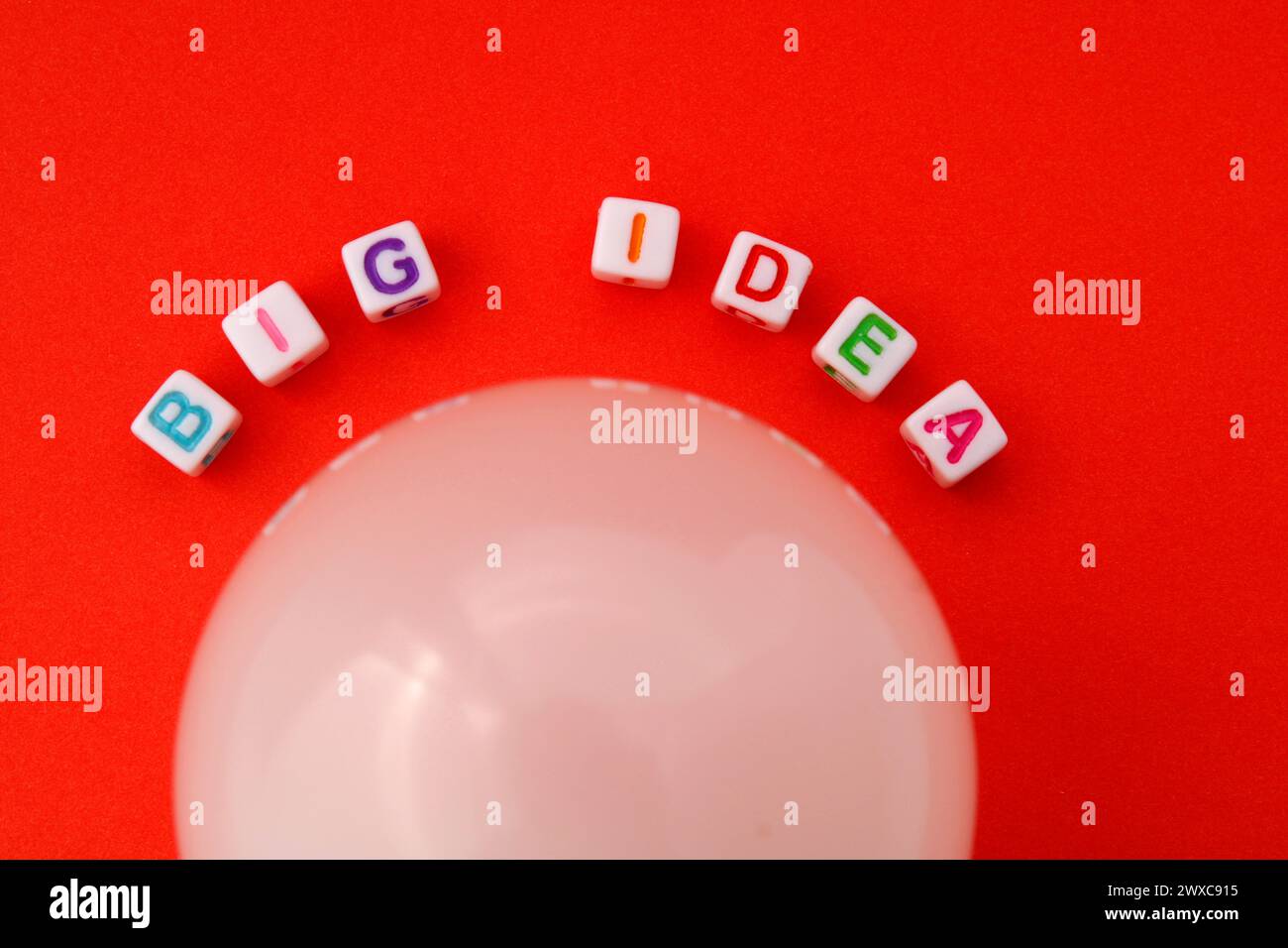 Bulb light big idea hi-res stock photography and images - Alamy
