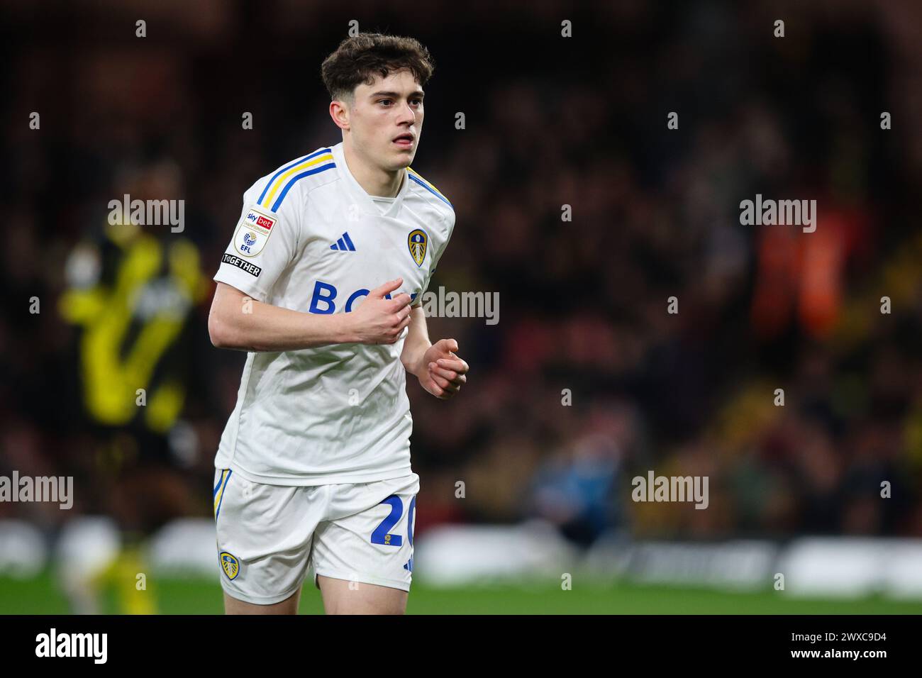 WATFORD, UK - 29th Mar 2024: Daniel James of Leeds United during the ...