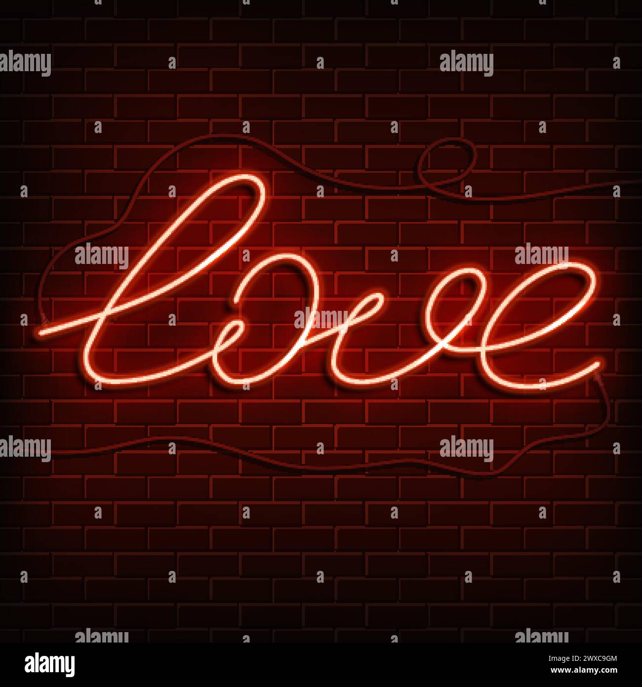 Light bulb on a wire Stock Vector Images - Alamy