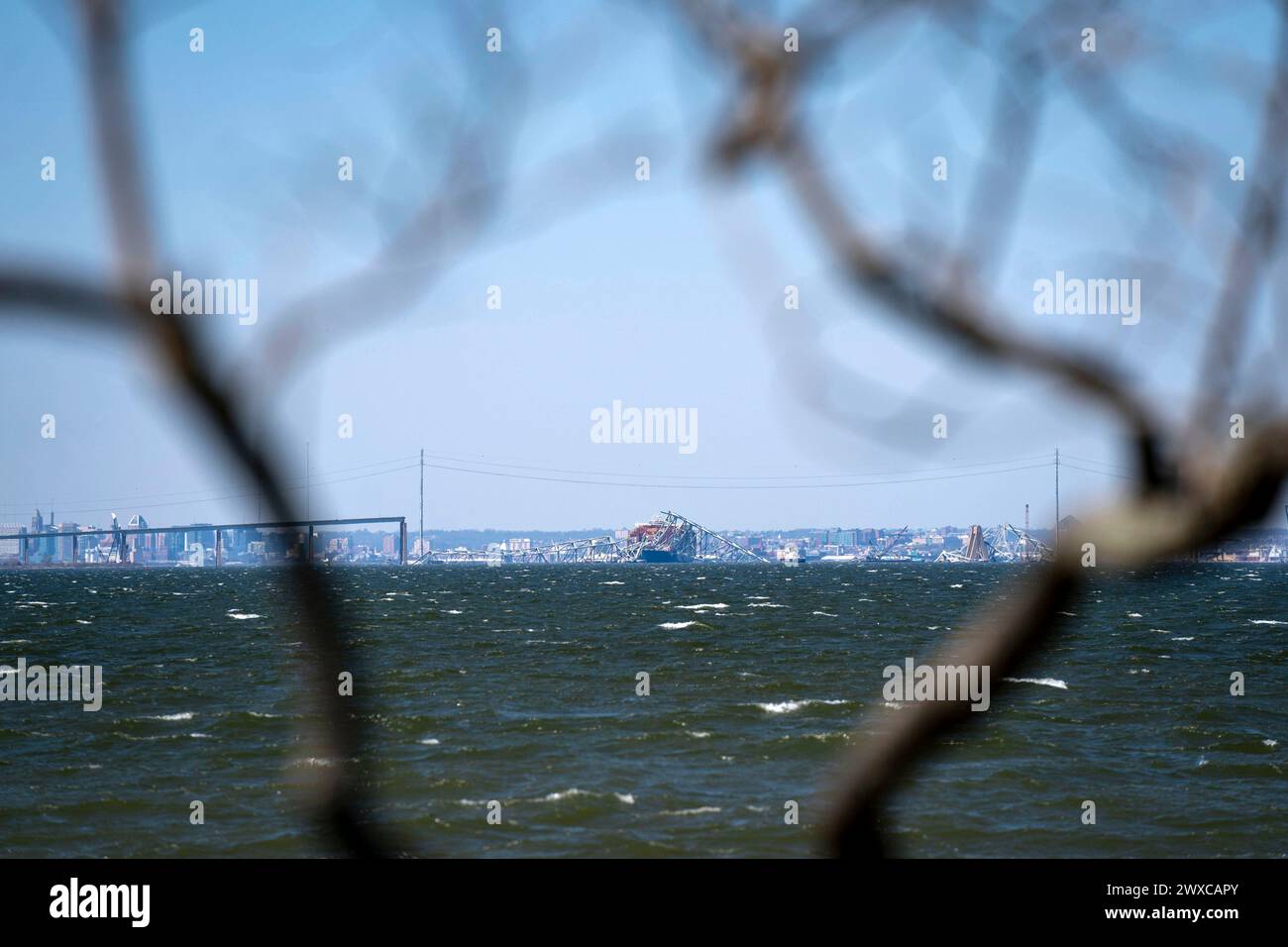 Baltimore, United States. 29th Mar, 2024. A view of the Dali cargo ...
