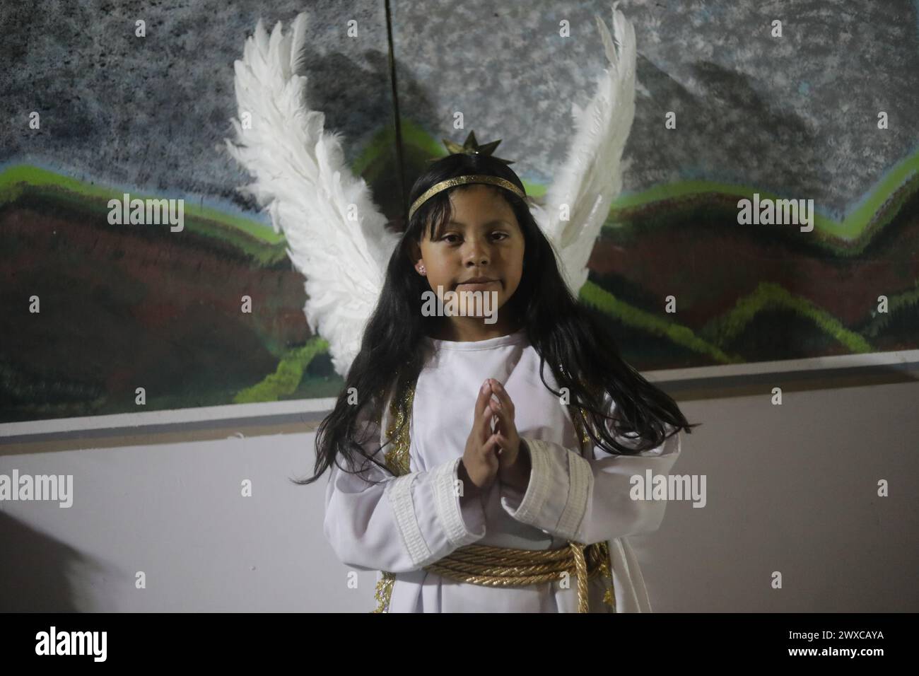 Non Exclusive: Actors take part during representation of the last ...