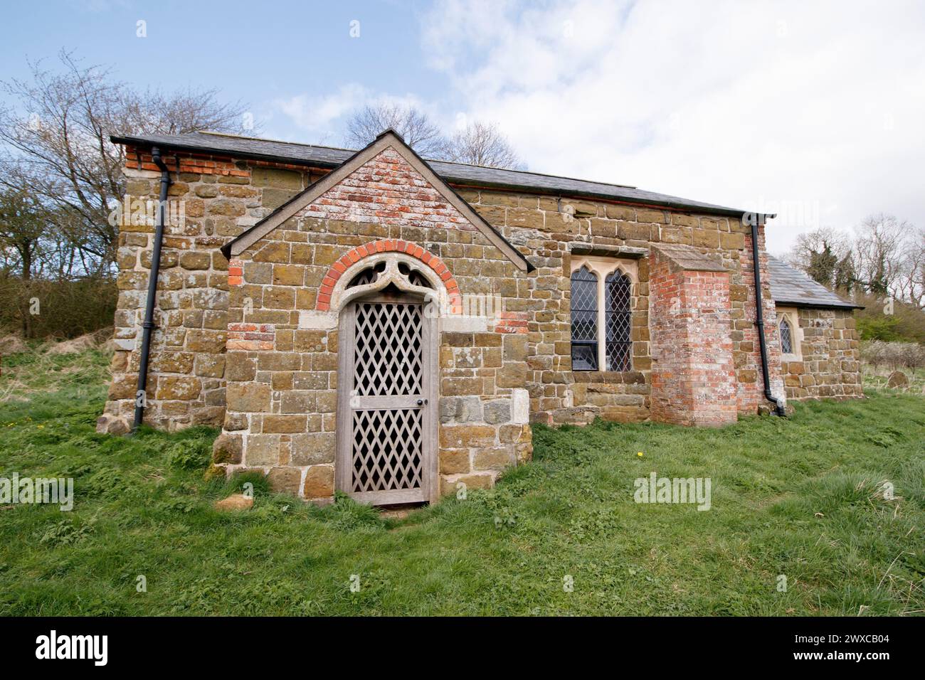 The Church of St John the Baptist in Sutterby, Lincolnshire. Supported ...