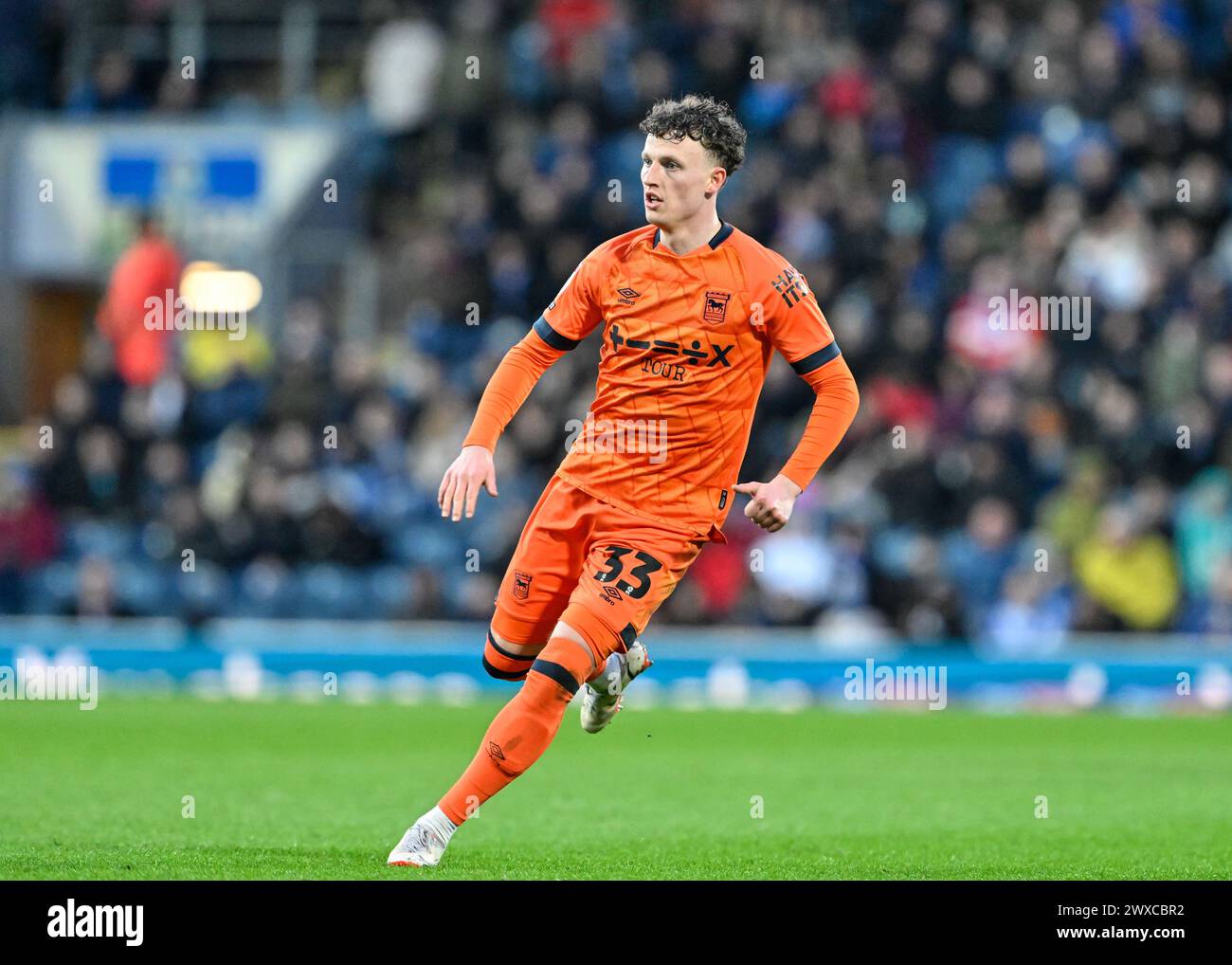 Nathan Broadhead of Ipswich Town, during the Sky Bet Championship match ...