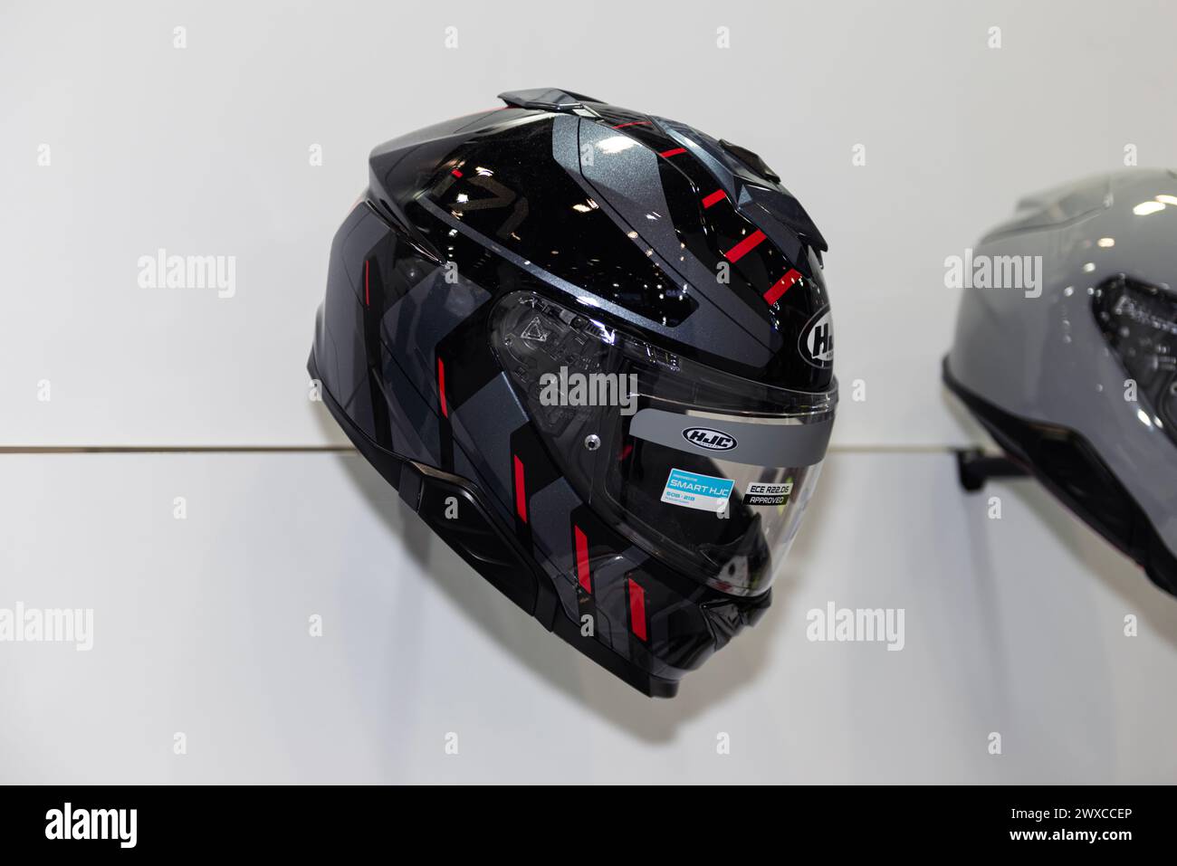 ISTANBUL, TURKEY - MARCH 23, 2024: HJC helmet display at performance ...