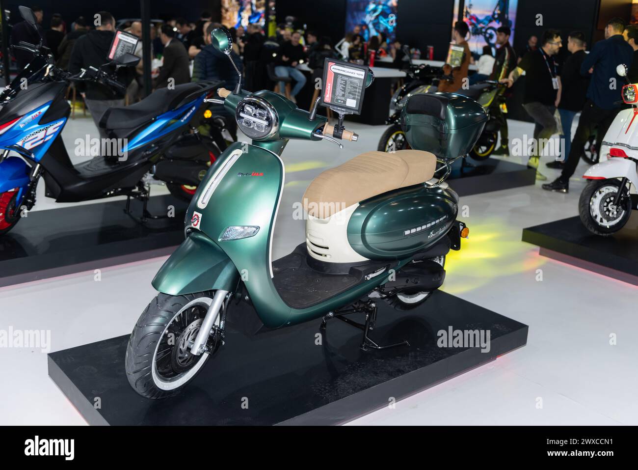 ISTANBUL, TURKEY - MARCH 23, 2024: MOTOLUX motorcycle on display at ...