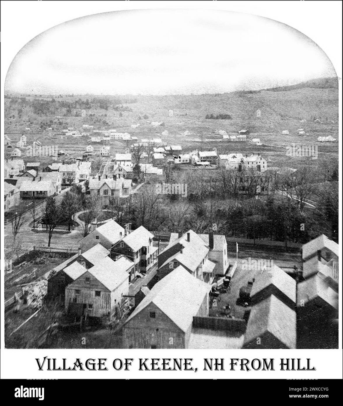 Overlook Photo of Keene New Hampshire Stock Photo - Alamy