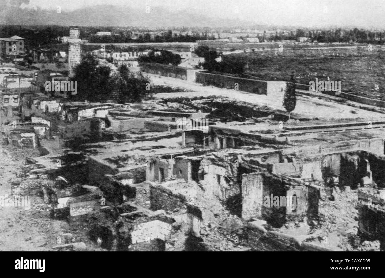 Van bird’s eye view 1915 Stock Photo - Alamy