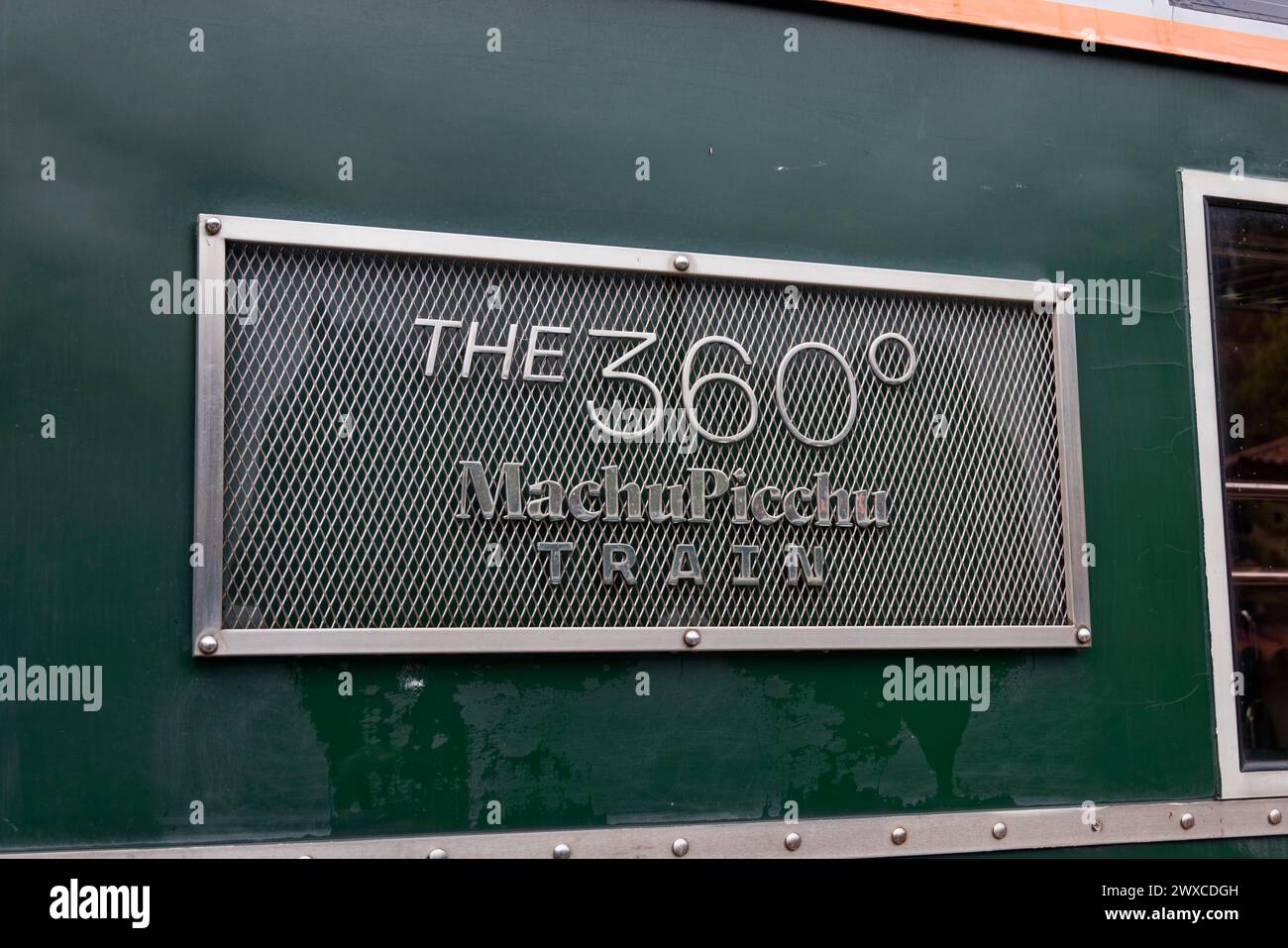 Aguas Calientes, Peru. 6th Jan, 2024. The train that takes visitors to ...