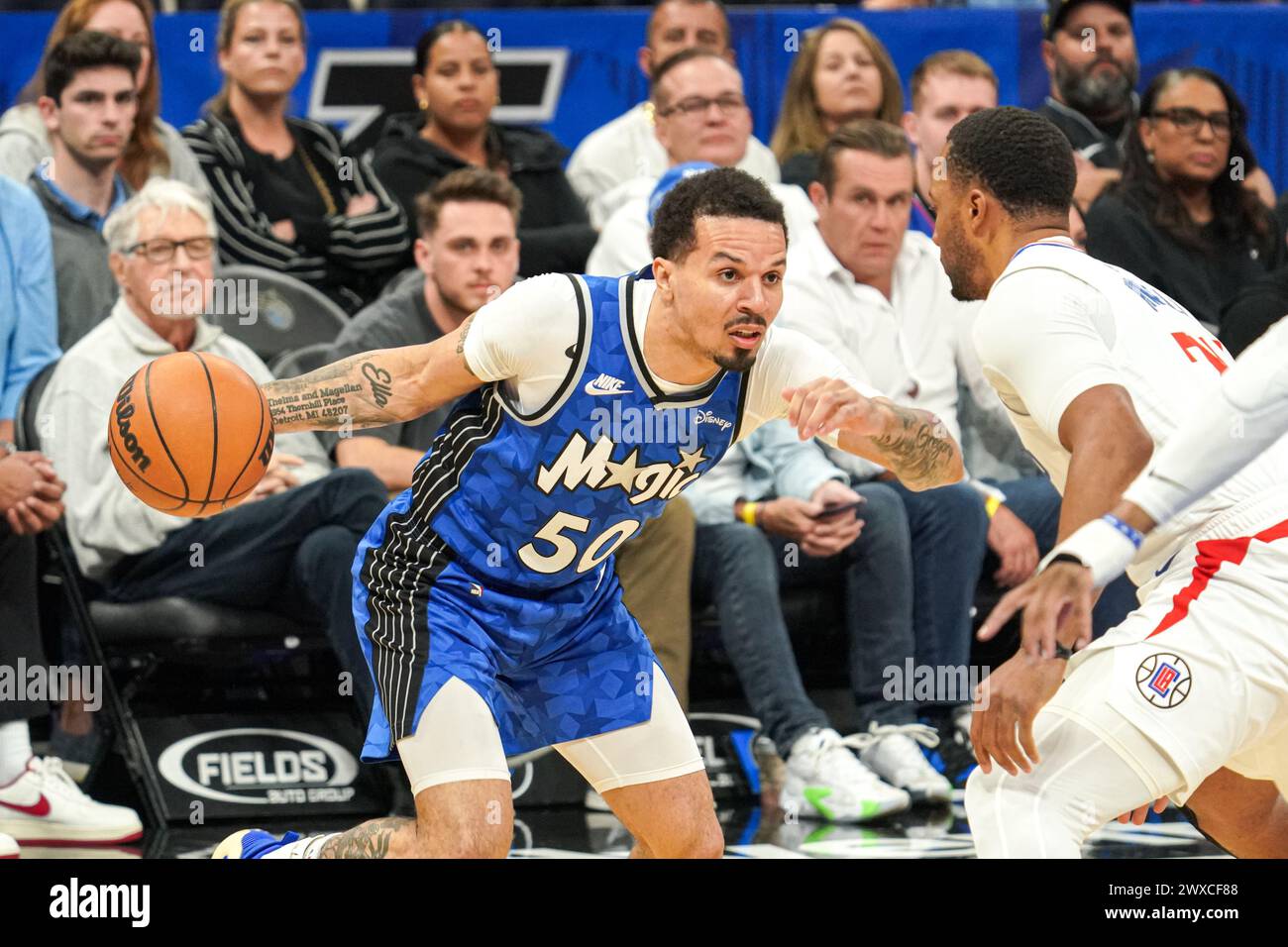 Orlando, Florida, USA, March 29, 2024, Orlando Magic's Cole Anthony #50 ...