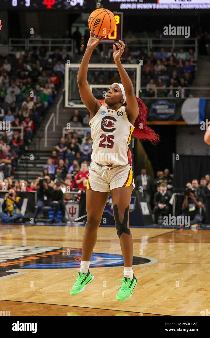 Albany, New York, USA. 29th Mar, 2024. South Carolina guard RAVEN ...