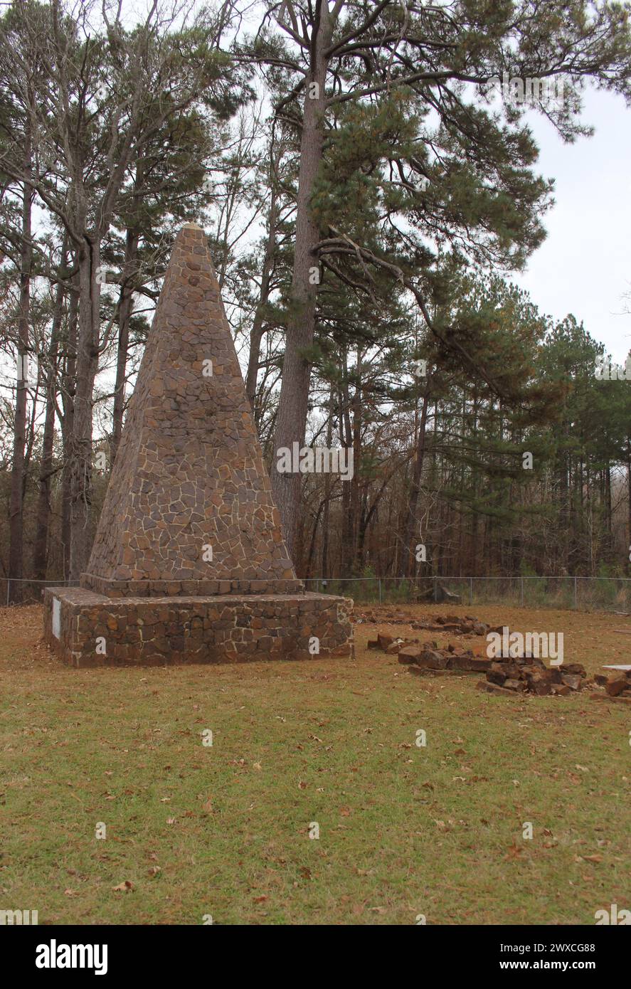 Bullard, TX -December 15, 2023: Killough Monument and Cemetery During ...