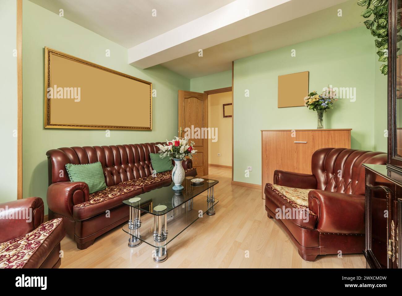 living room of a house furnished with antique furniture, a chrysalis ...