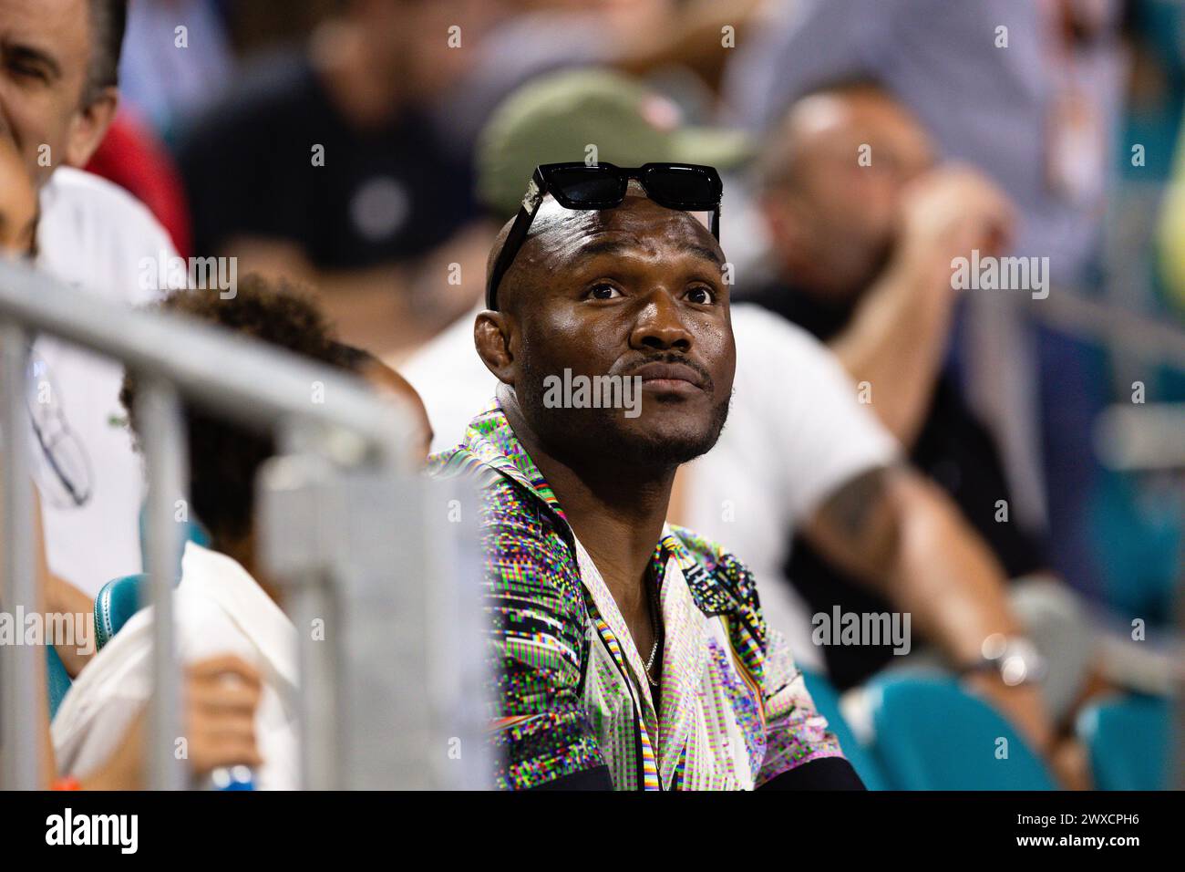 MIAMI GARDENS, FLORIDA - MARCH 29: Kumaru Usman attends Day 14 of the ...