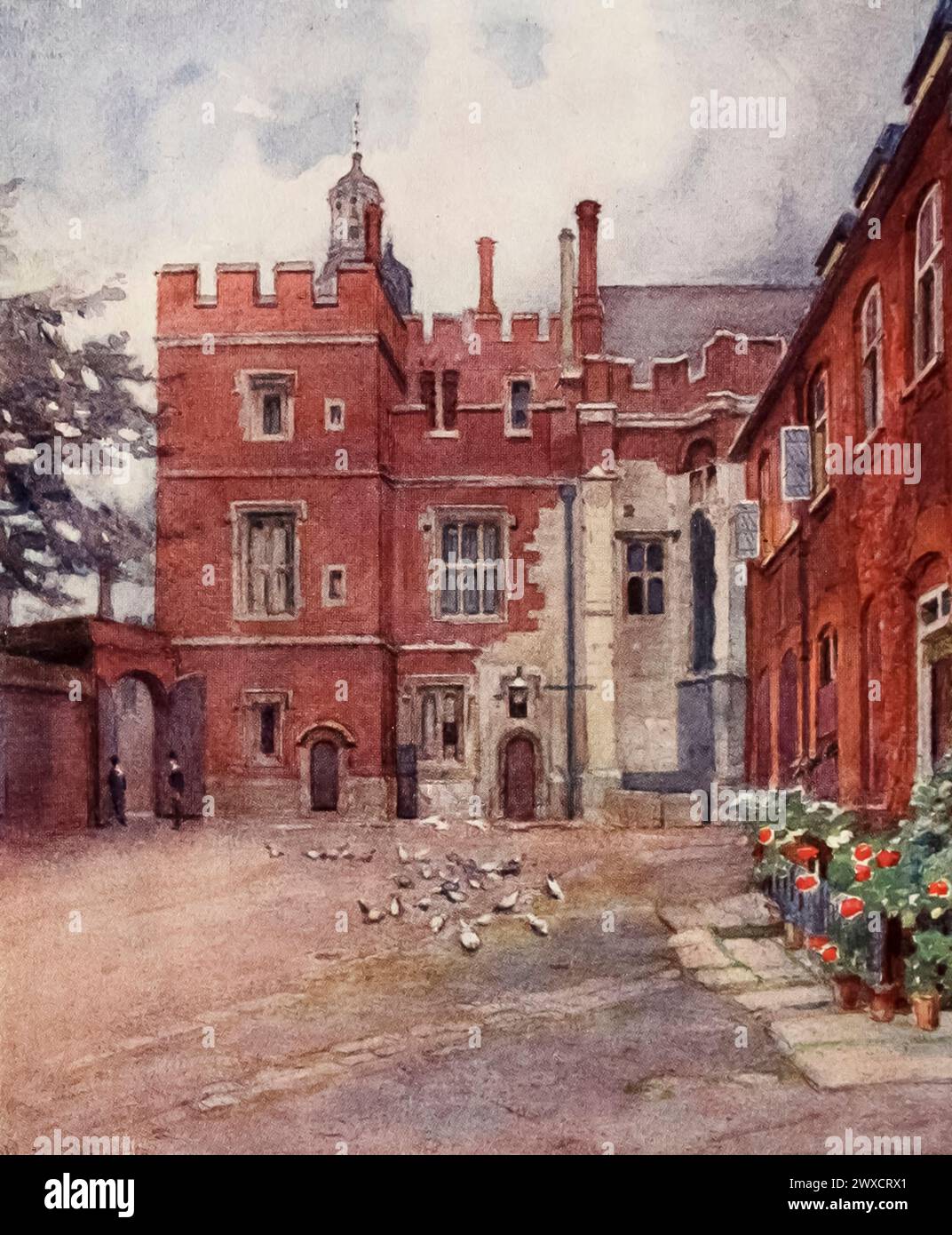 Illustration of the Illustration of the Upper Chapel east window at ...