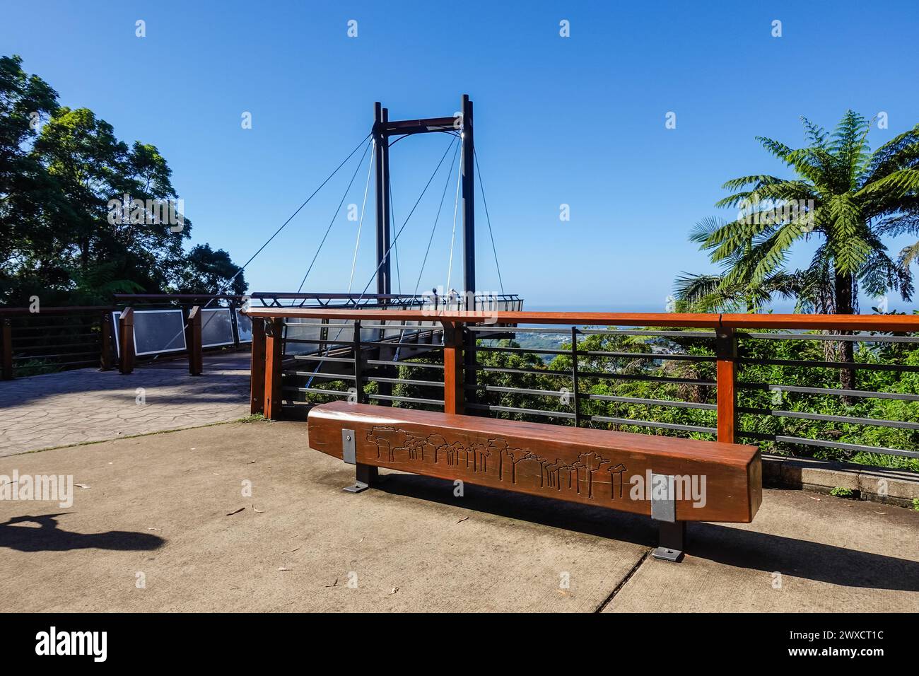 Australian lookout forest sky pier hi-res stock photography and images ...