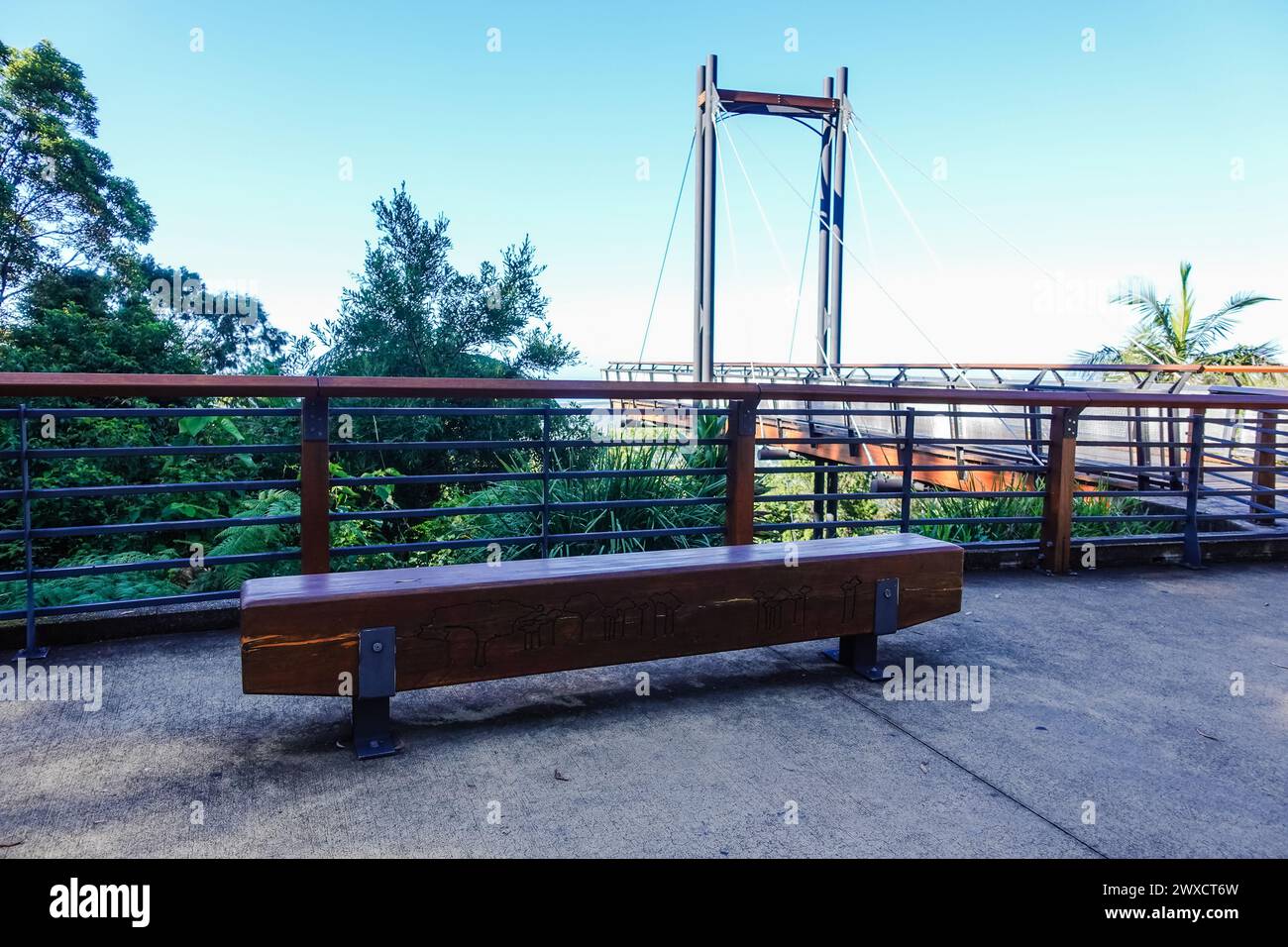Australian lookout forest sky pier hi-res stock photography and images ...