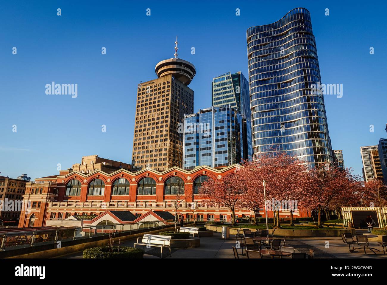 Vancouver downtown commercial buildings Stock Photo - Alamy