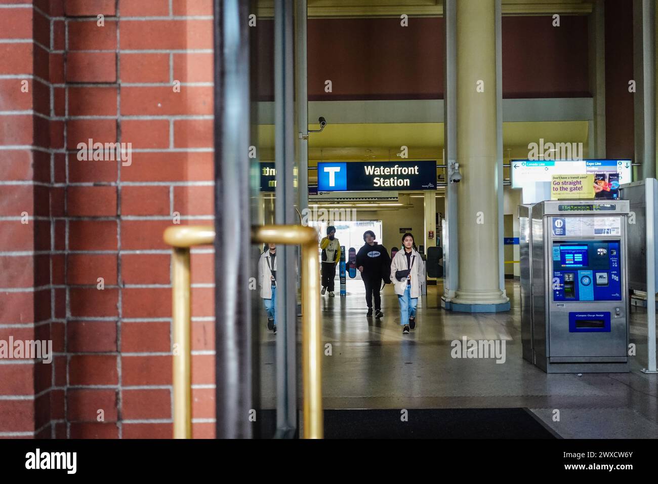 Waterfront train station in Vancouver Canada Stock Photo - Alamy