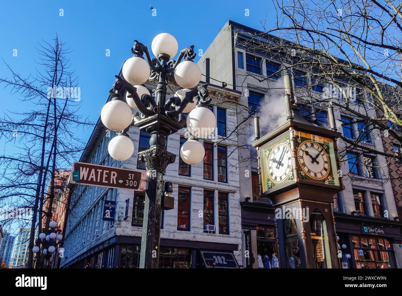 Iconic clock in gastown hi-res stock photography and images - Alamy