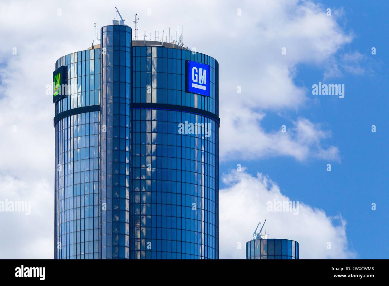 The GM (General Motors) world headquarters at the Renaissance Center on ...