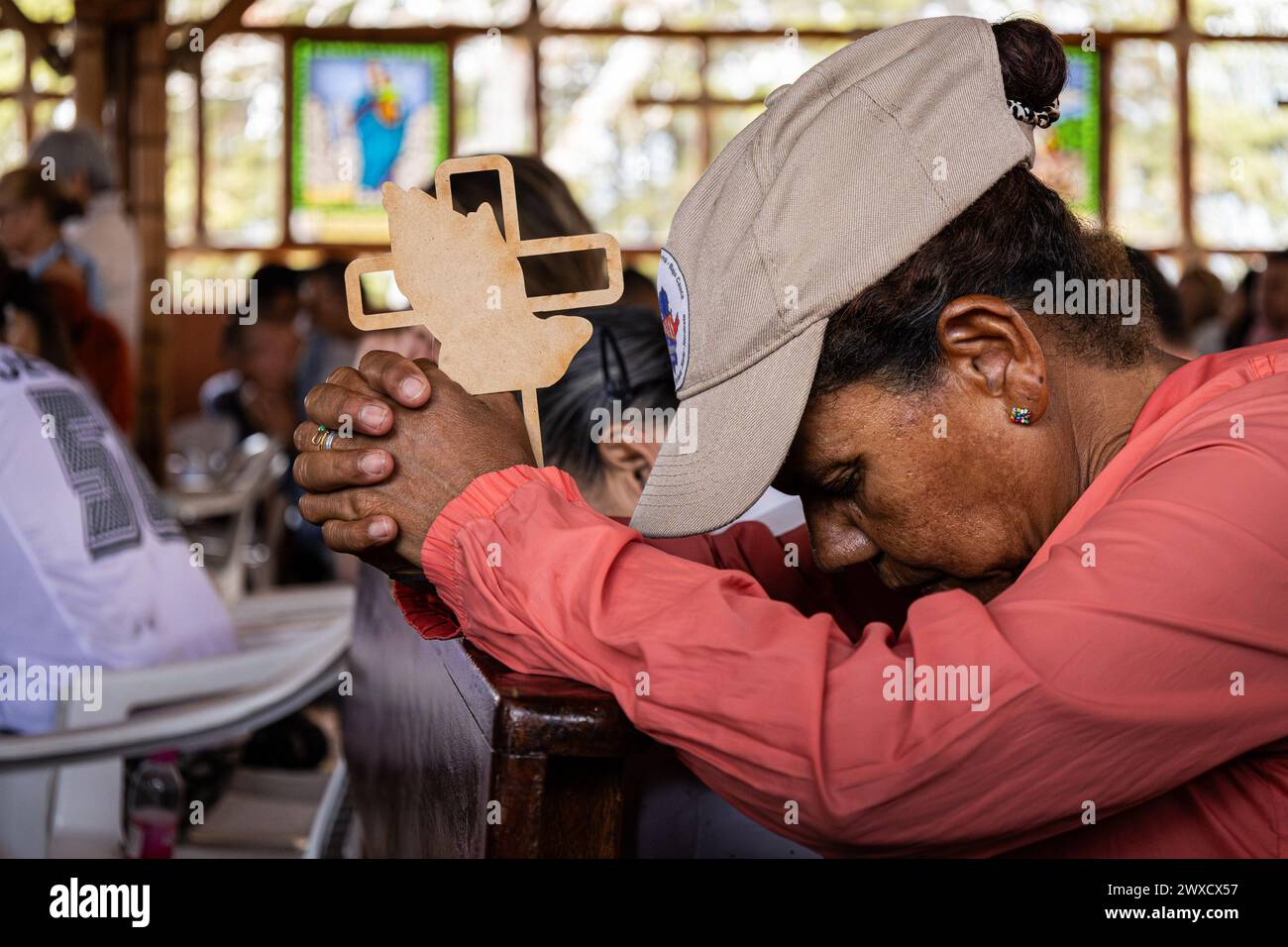 Medellin, Colombia. 29th Mar, 2024. People take part during the Good ...