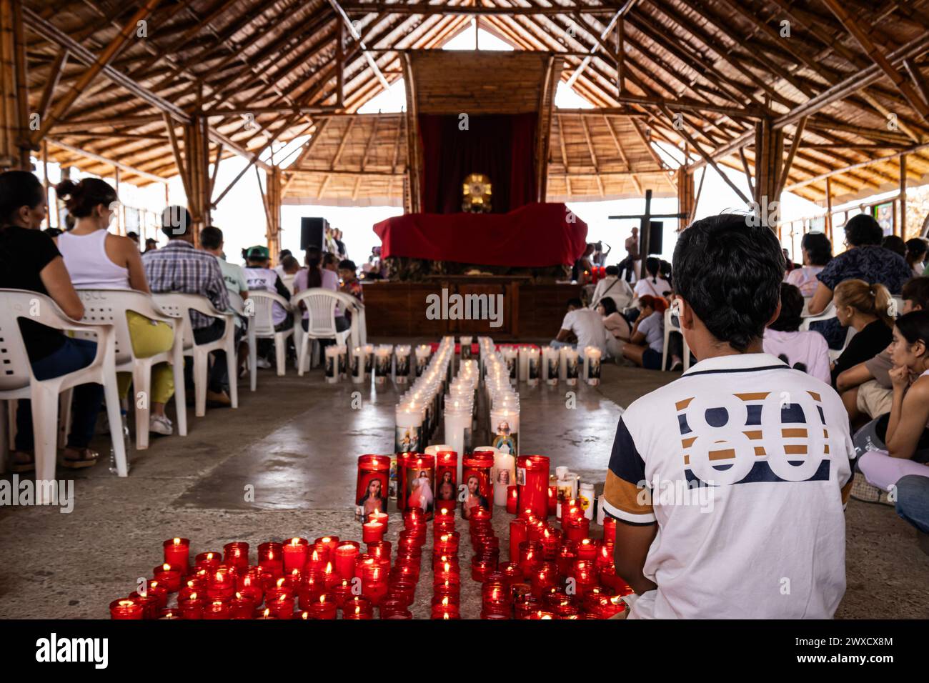 Medellin, Colombia. 29th Mar, 2024. People take part during the Good ...