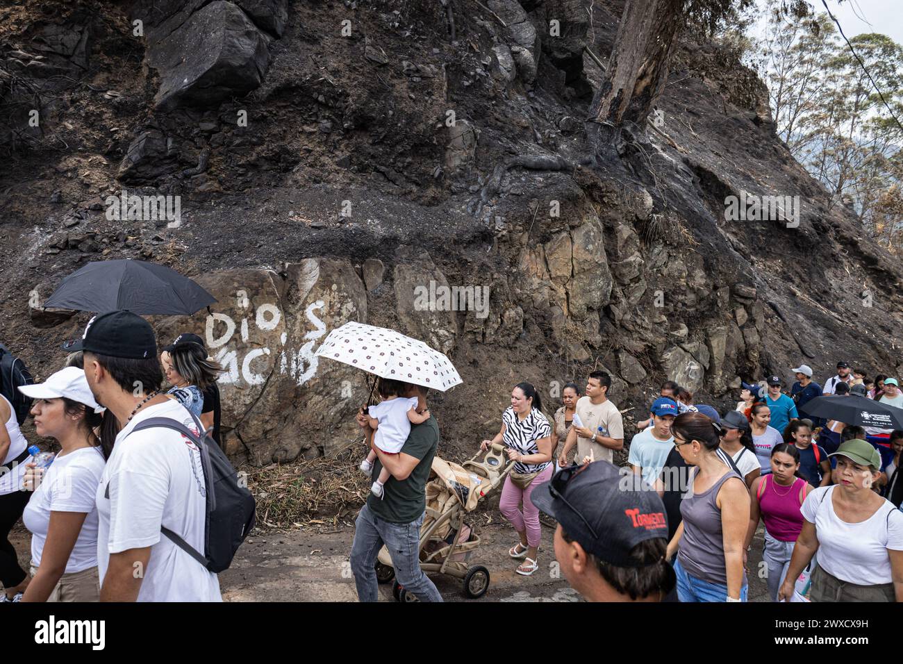 Medellin, Colombia. 29th Mar, 2024. People take part during the Good ...