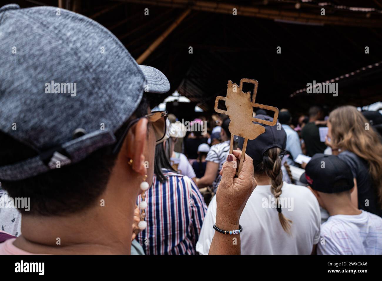 Medellin, Colombia. 29th Mar, 2024. People take part during the Good ...