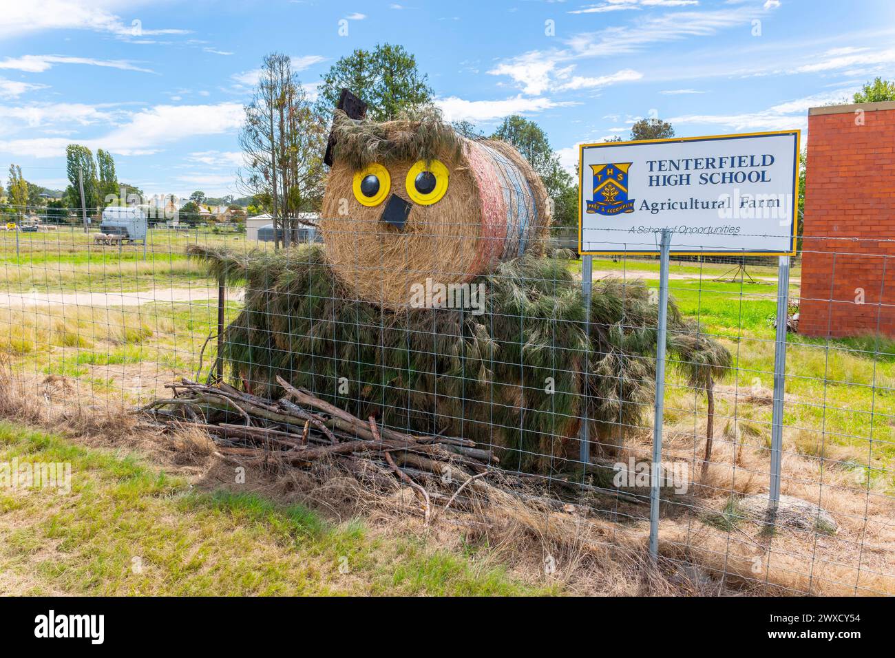 entrants in the hay bale trail street art competition at the ...