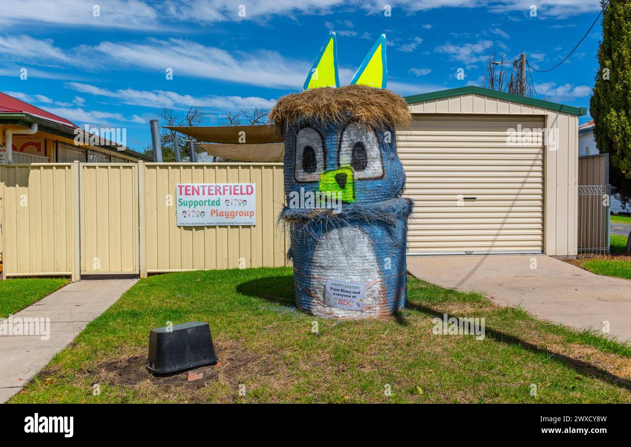 entrants in the hay bale trail street art competition at the ...
