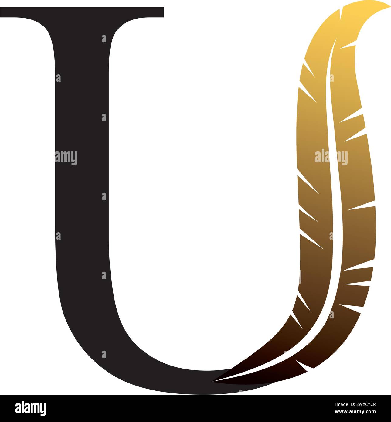 U leaf logo hi-res stock photography and images - Alamy
