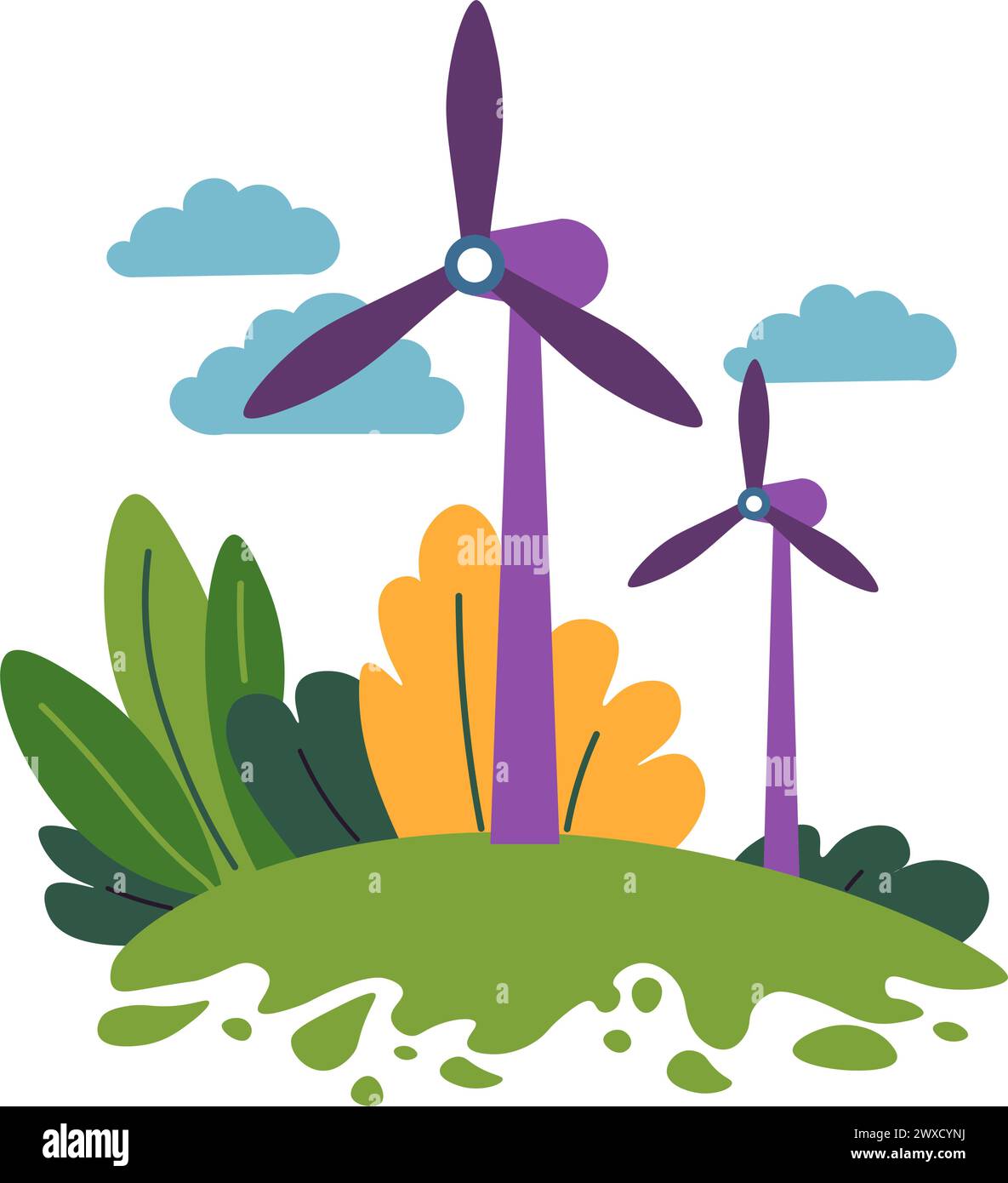 Resource generating electricity sustainable Stock Vector Images - Alamy